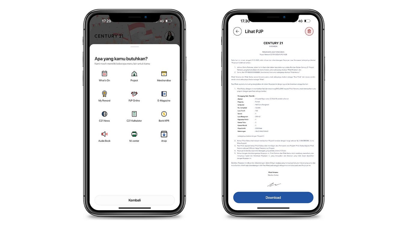 Leads Management via ONE21 App. Dengan ONE21 app anda dapat melihat dan ...