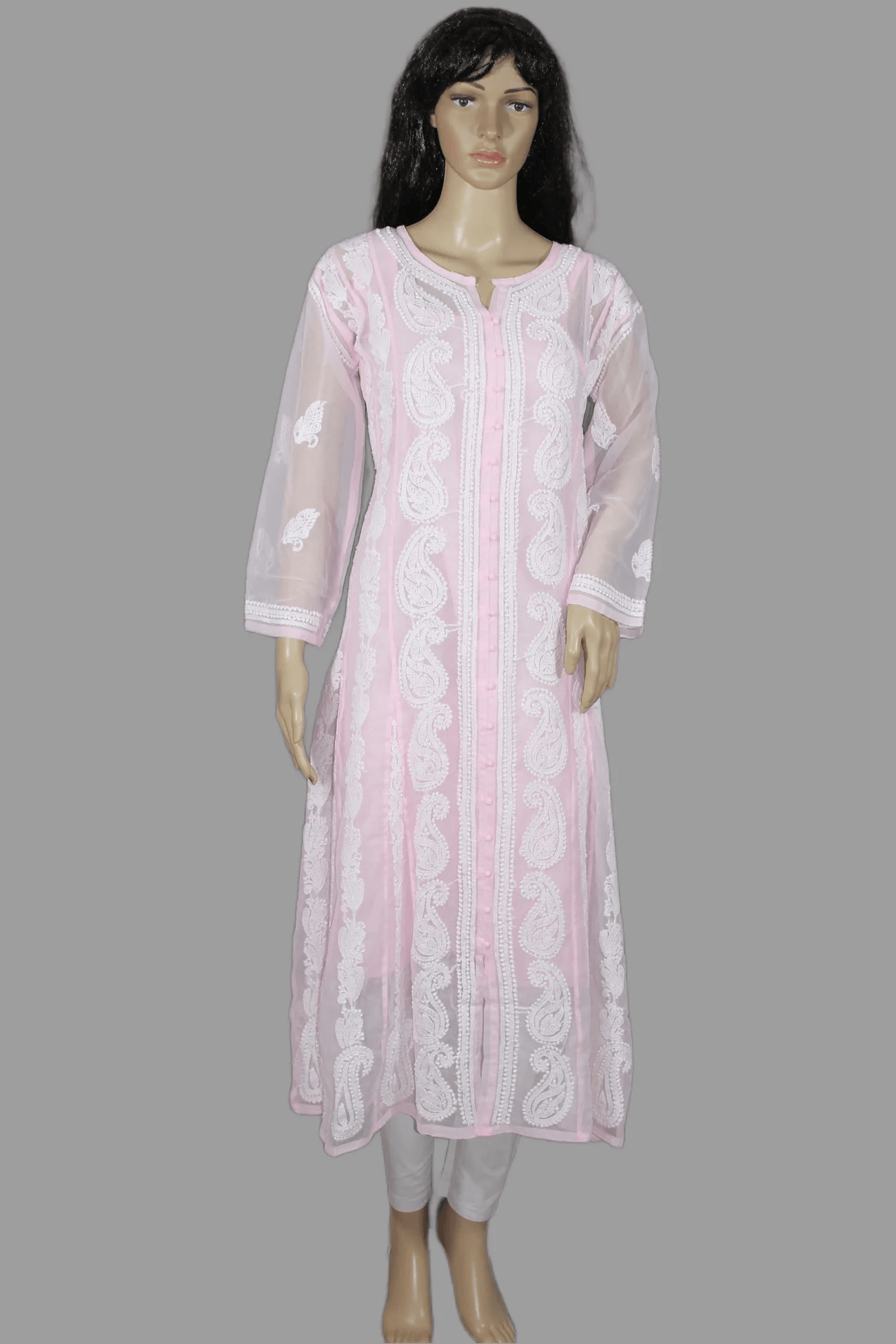 chikankari anarkali suits - Navik vijay - Medium