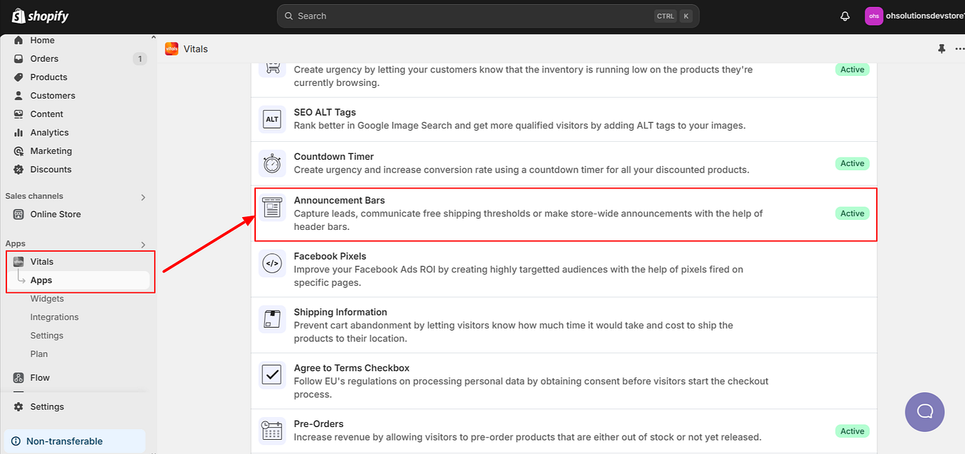 How to make moving texts (Marquee) Announcement Bar using Vitals Announcement Bars app | by OH ...