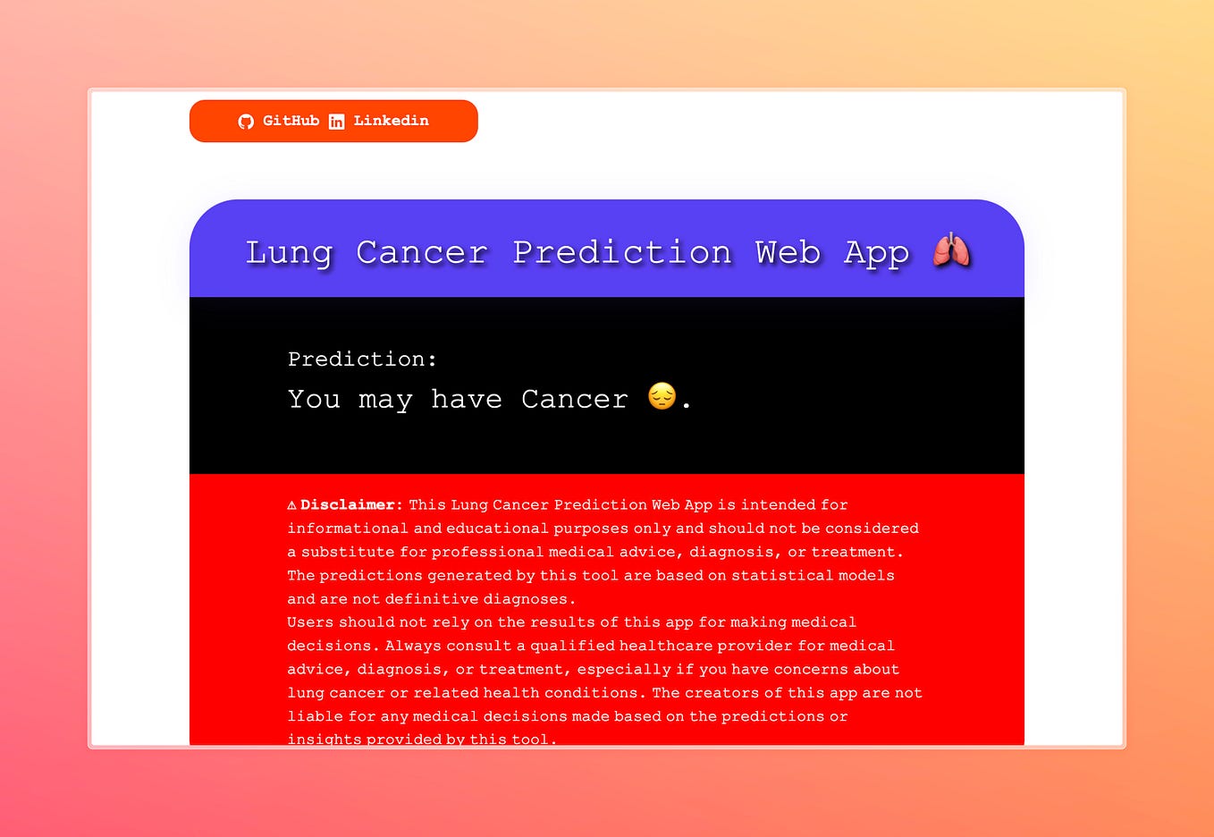 General Disease Diagnosis Model. Hackathon 2024 (Christ University ...