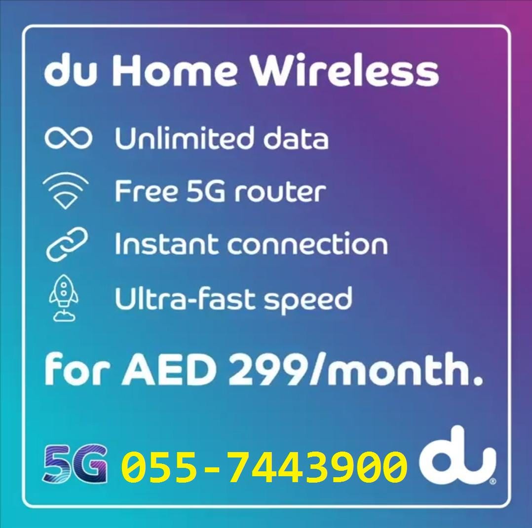 du Home Wireless - du home internet offers - Medium