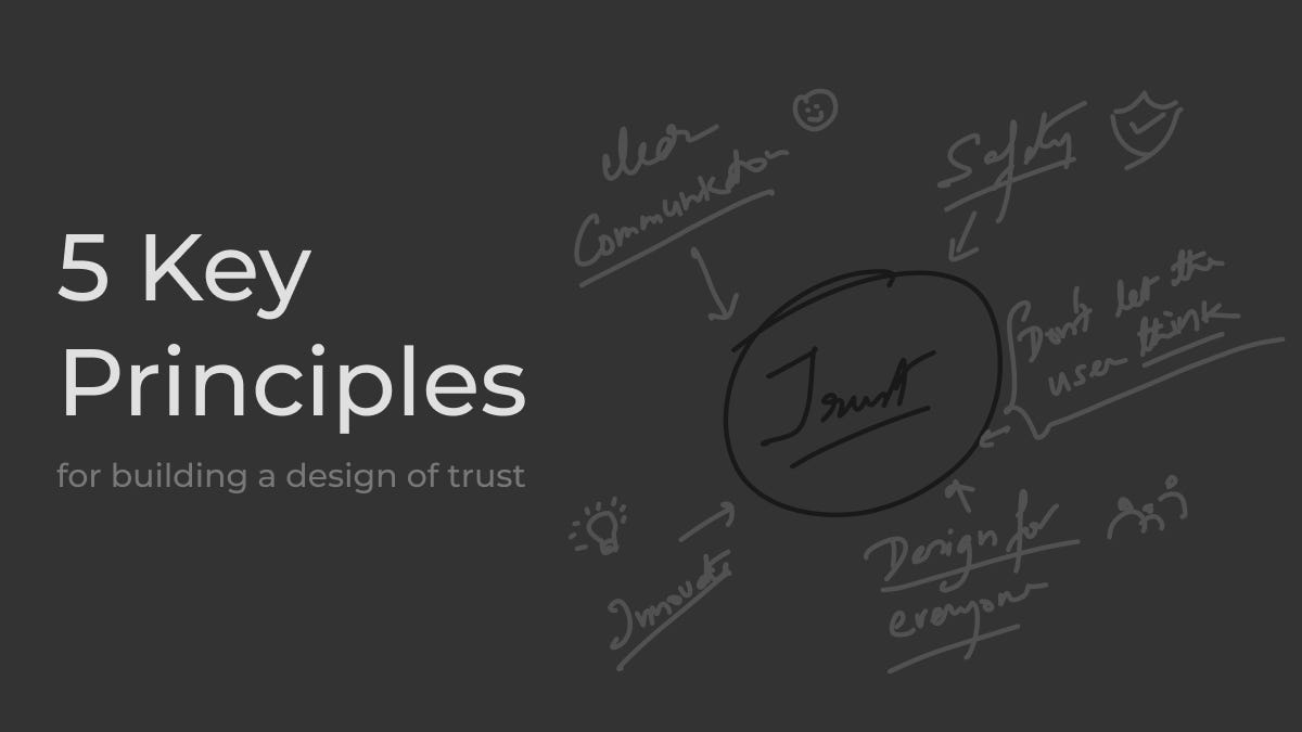 Designing for Trust. (From my presentation in UXNow 2022) | by Rahul ...