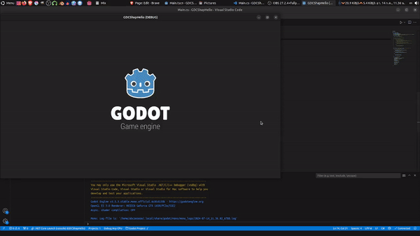 การทำเกมง่ายๆ แค่คลิก Godot 4.2.2 C# 3D สร้างโพรเจกต์ใหม่ สร้างซีน 3D MainScene และ Tadpole (ลูก ...