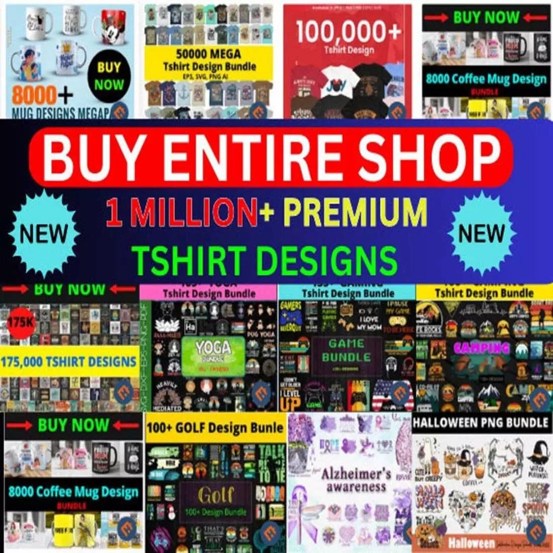 one million t-shirt designs bundle medium free download link https ...
