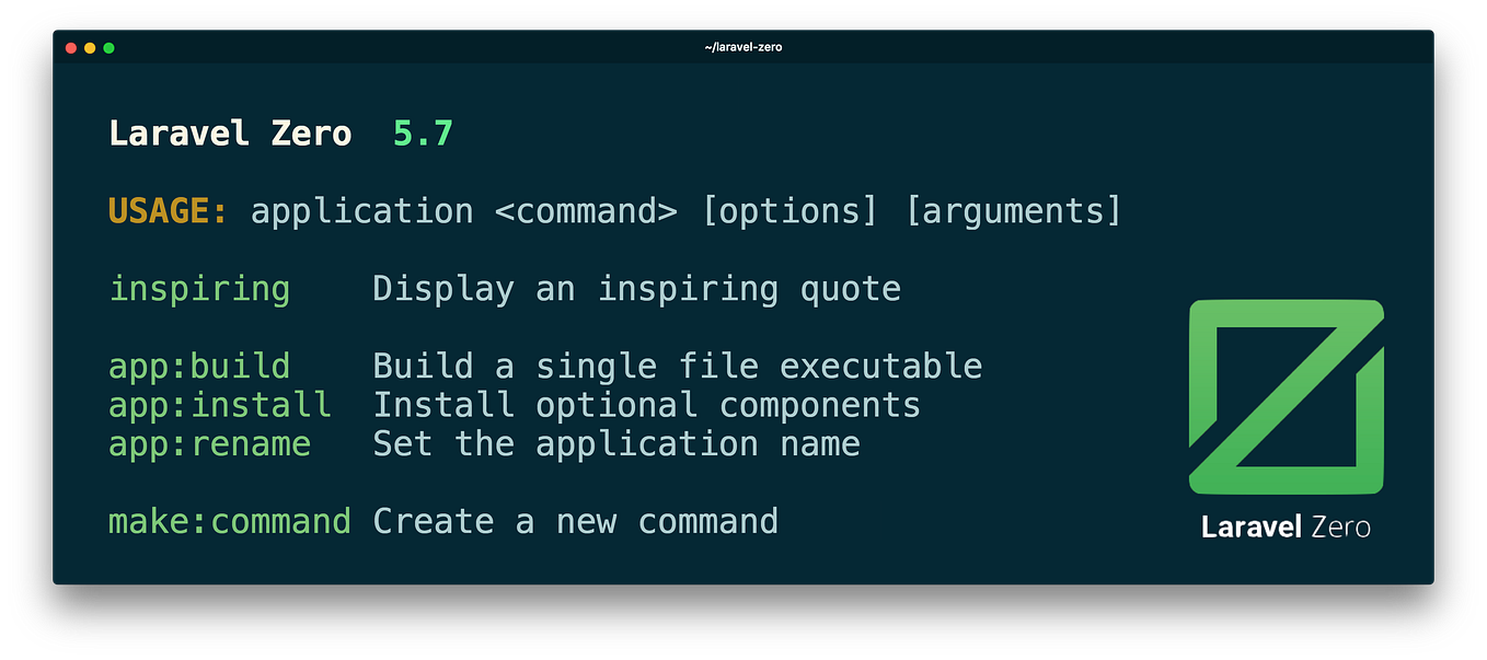 Let’s Build a console app with Laravel Zero | by Nuno Maduro | Medium