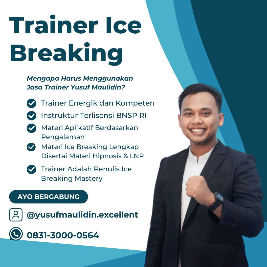 EKSKLUSIF, WA 0831–3000–0564, Trainer Ice Breaking Medan ...