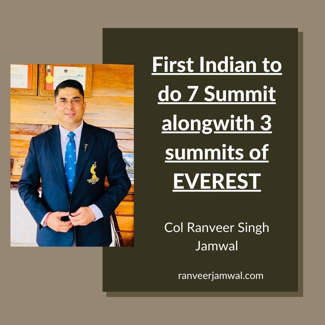Colonel Ranveer Singh Jamwal: India’s Best Mountaineer, Motivator, and ...