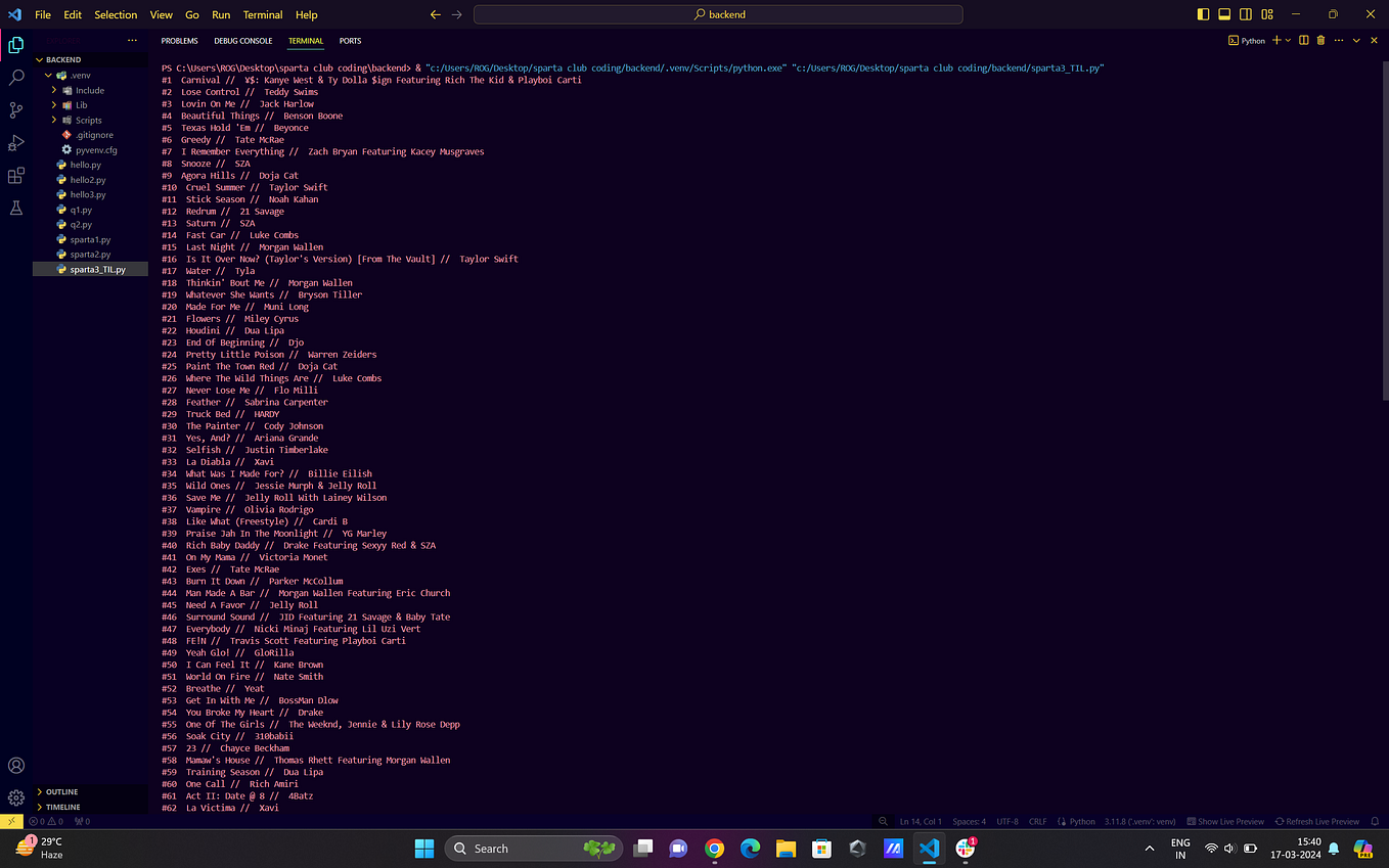 Final Week [Sparta Coding Club] — Final TIL — 3 months journey of full ...