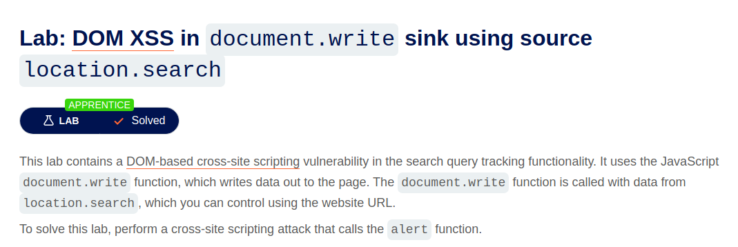 DOM XSS in innerHTML sink using source location.search - Threat Hunter John - Medium