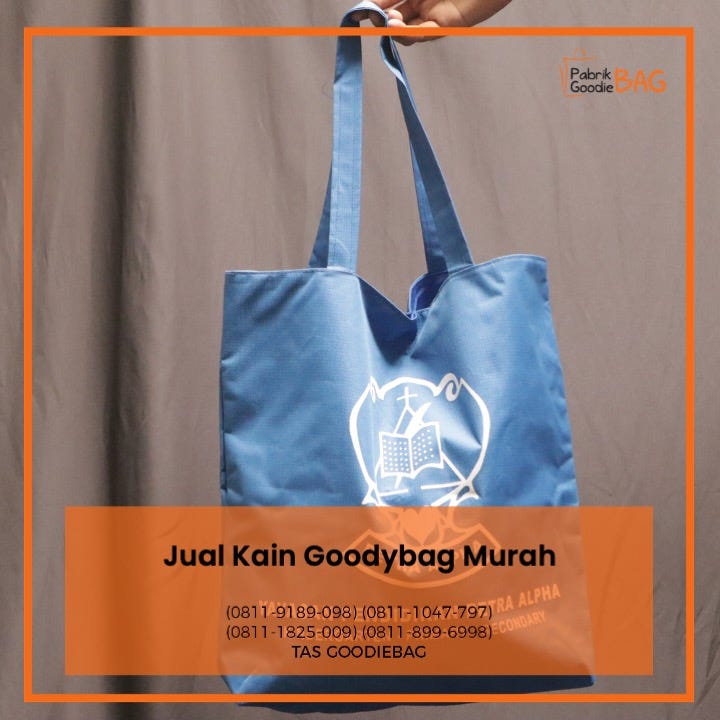 Hasil Terbaik Goodiebag Kain - Toko Kain Goody Bag Polos - Medium