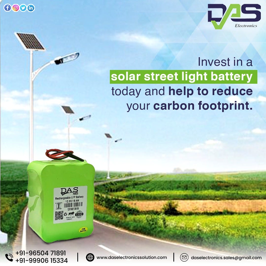 Best lithium-ion battery manufacturers for street lights in India - daselectronics - Medium