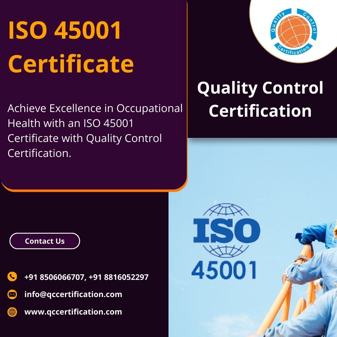 ISO 45001:2018 Certification | QC Certification - Jaiprajapati - Medium