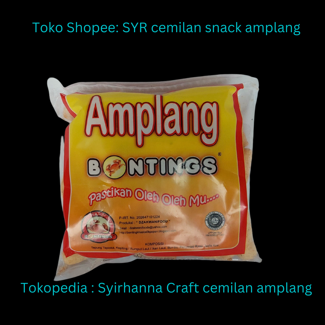100 GRAM MAKANAN SNACK TINGGI PROTEIN AMPLANG ORIGINAL RASA IKAN ...