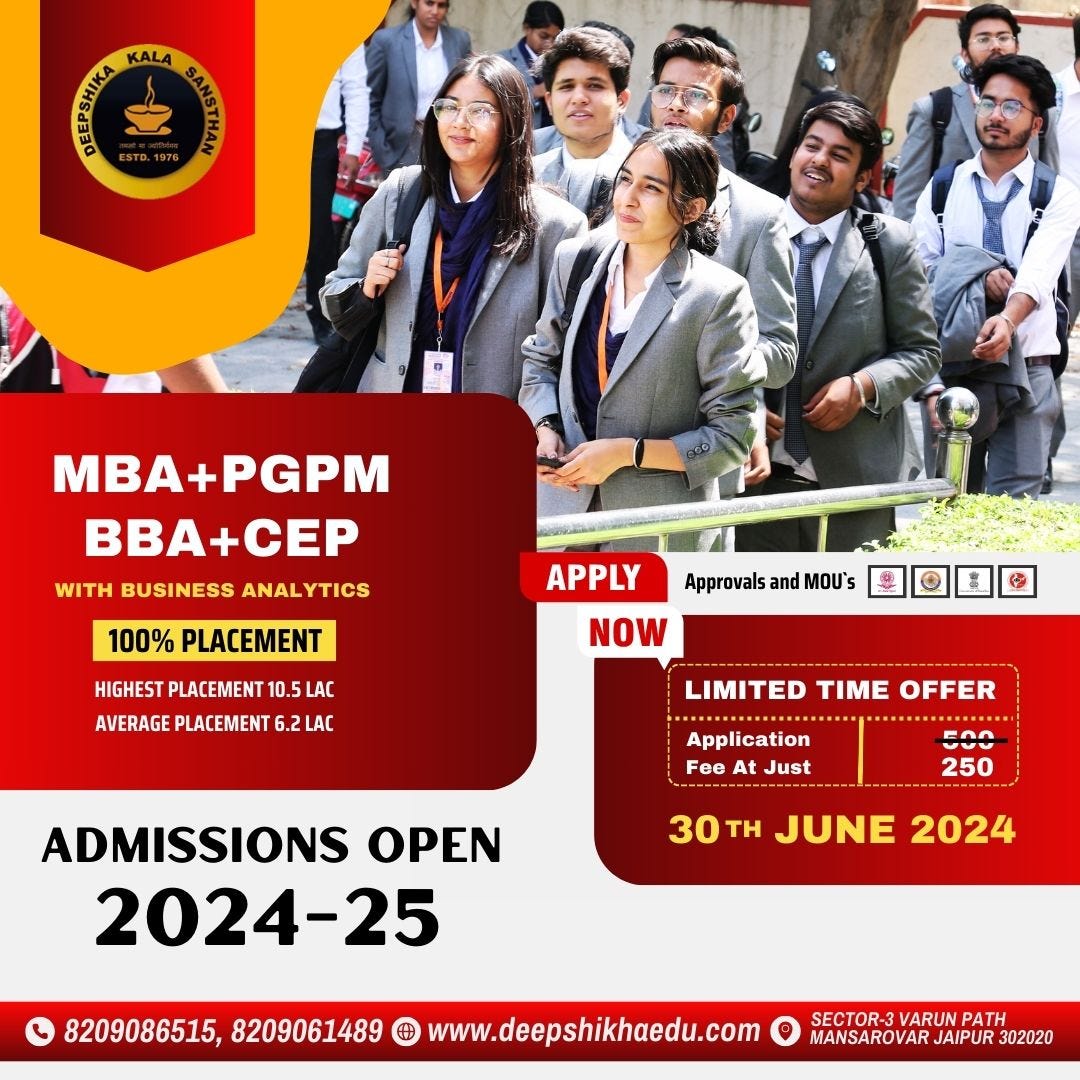 BEST MBA COLLEGE IN JAIPUR Deepshikha College one of the best MBA College in Jaipur, our BBA/MBA ...
