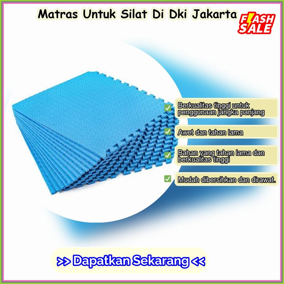 Matras Puzzle Beladiri Di Jawa Tengah - Matras Puzzle Tebal - Medium