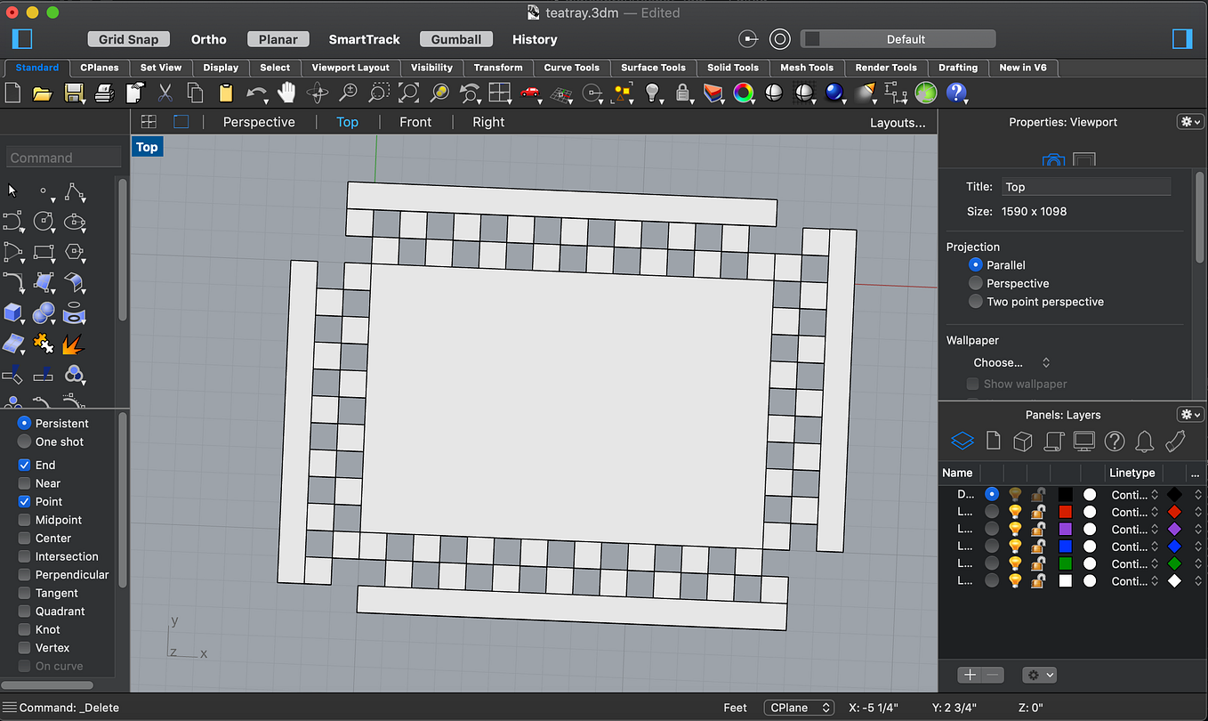 Digital Fabrication: Project 1. After learning basic functions in Rhino ...
