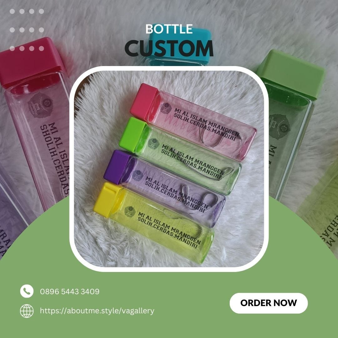 Ciptakan Botol Minum Custom Yang Keren dan Ramah Lingkungan Bersama Yagallery! | by ...