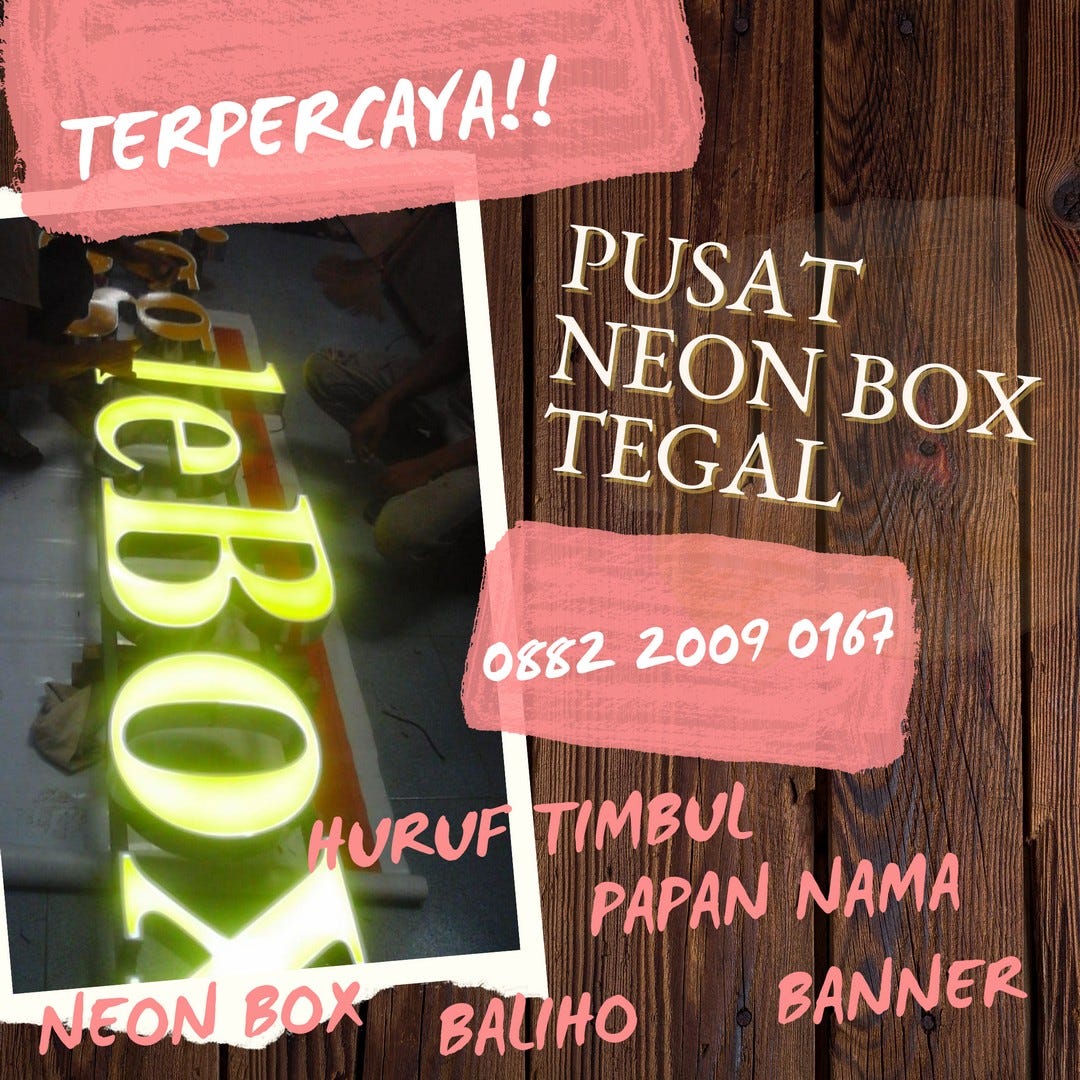 PROMO!! NEON BOX MURAH, HURUF TIMBUL, BALIHO WA 0882 2009 O167 - risma ...