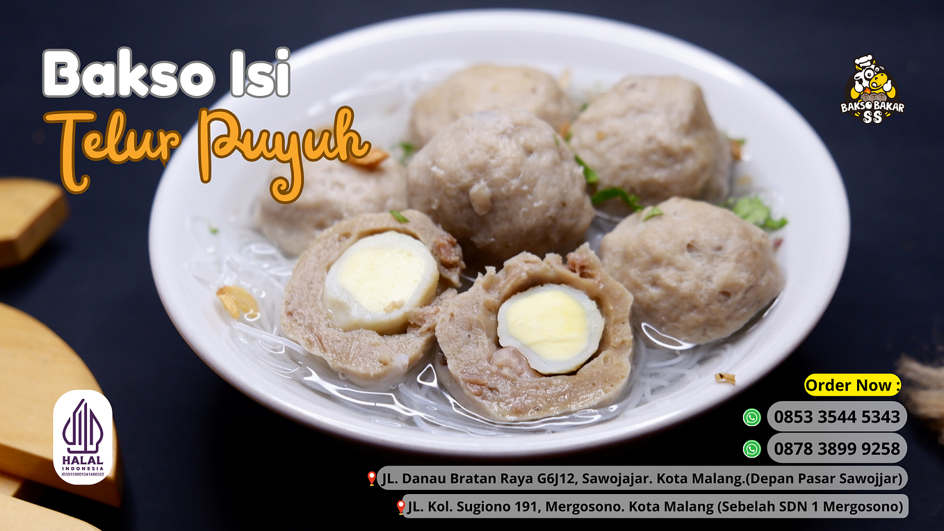 Bakso Beranak Kuah Pedas dari Bakso Bakar SS Malang - Bakso Bakar SS ...