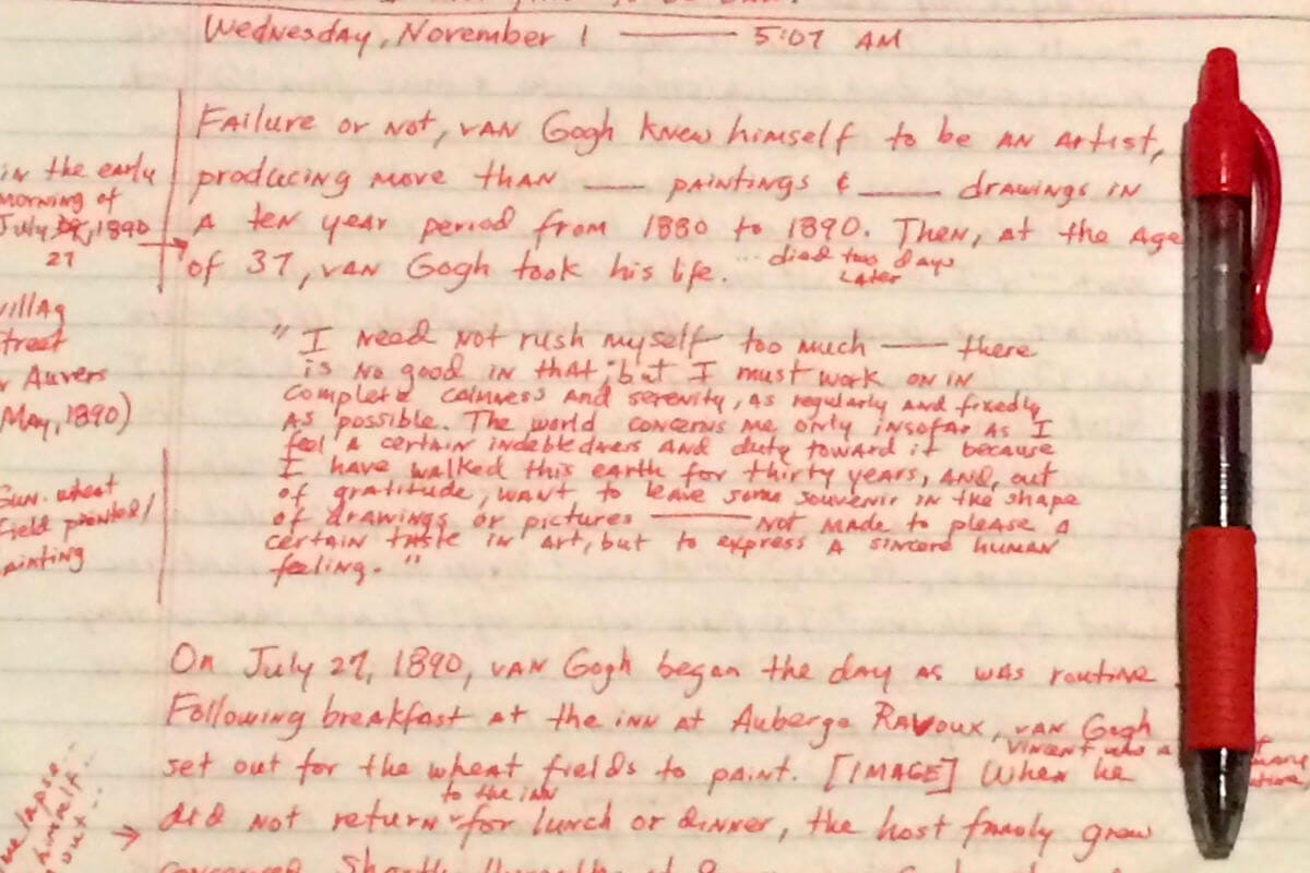 I keep a daily journal in plain text on my computer and a separate ...