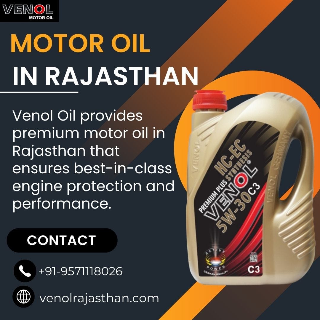 Engine Oil in Rajasthan - Venol Motor Oil - Medium