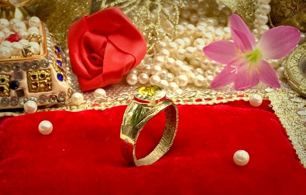 According to the name, the Ashtadhatu ring is made from a mixture of eight major metals, which ...