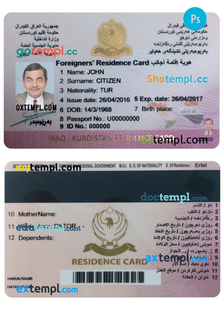 Kenya ID template in PSD format, fully editable | by Doctempl | Medium