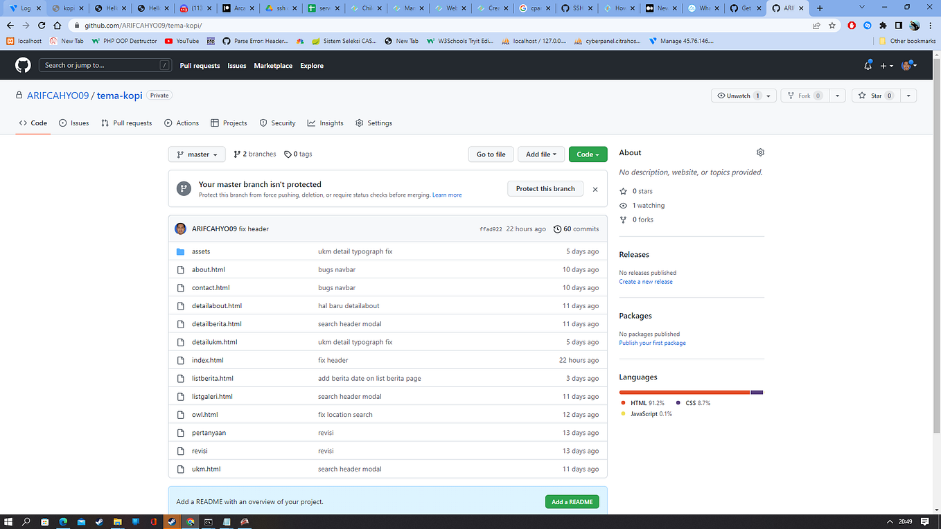 automatic deployment menggunakan github webhook dan cyberpanel | by cahyo | Medium