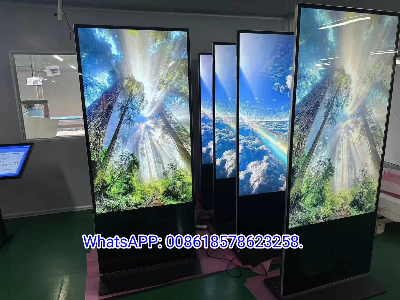 Horizontal Digital Signage Display- Horizontal Standing Display Player ...