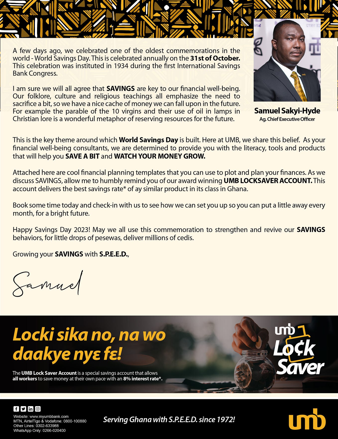 UMB ACCOUNT RELATED INFORMATION. How do I open a Savings or Current UMB ...