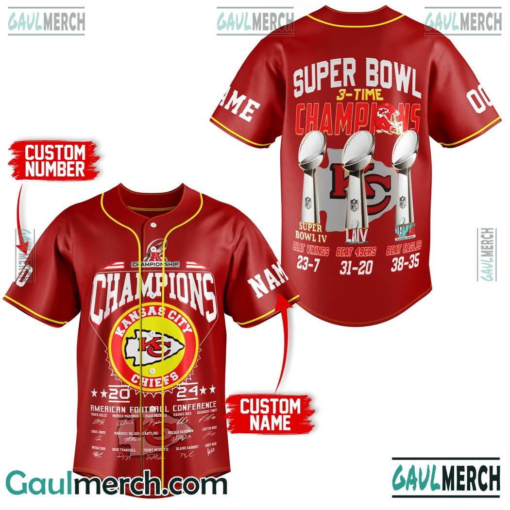 Celebrate Like a Champ Get Your Personalized Kansas City Chiefs AFC ...
