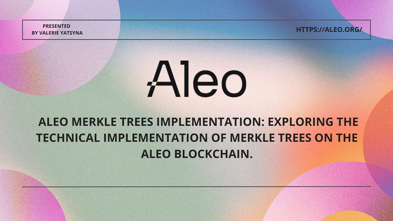 Aleo Layer 2 Solutions. Exploring the Technical Characteristics and Capabilities of Layer 2 on ...