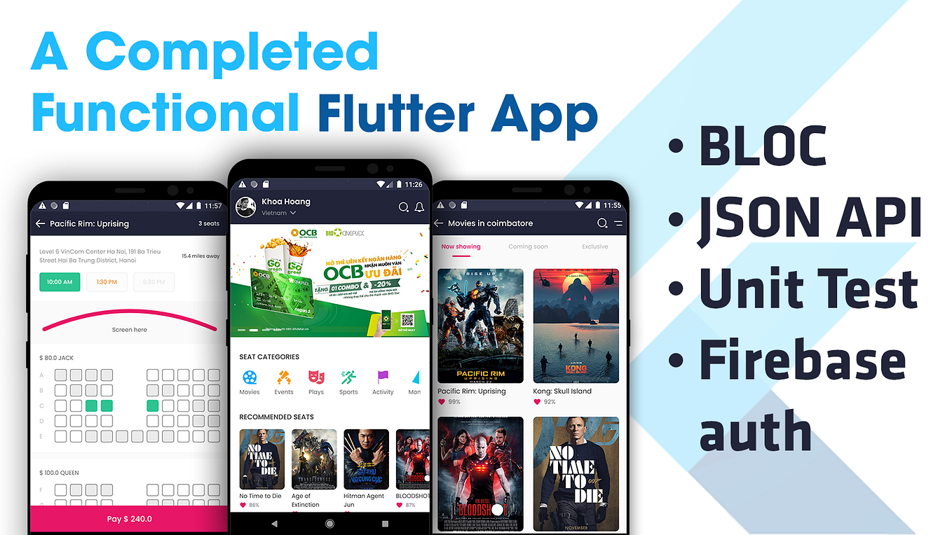 Flutter FindSeat App — Movie Ticket Booking (Completed User Flows) | by ...