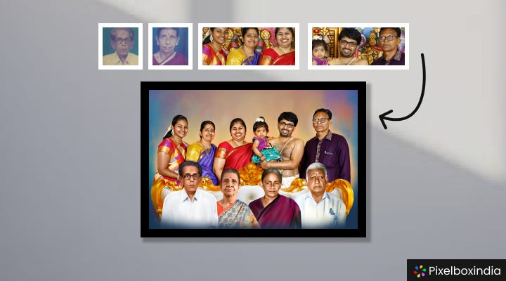Memorable Unique Gift for Mother’s Day 2024: Digital Portrait Painting ...