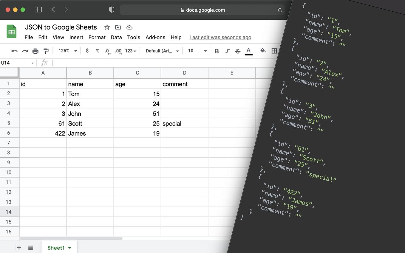 Display live data from Google Spreadsheet as an HTML Table | SheetDB