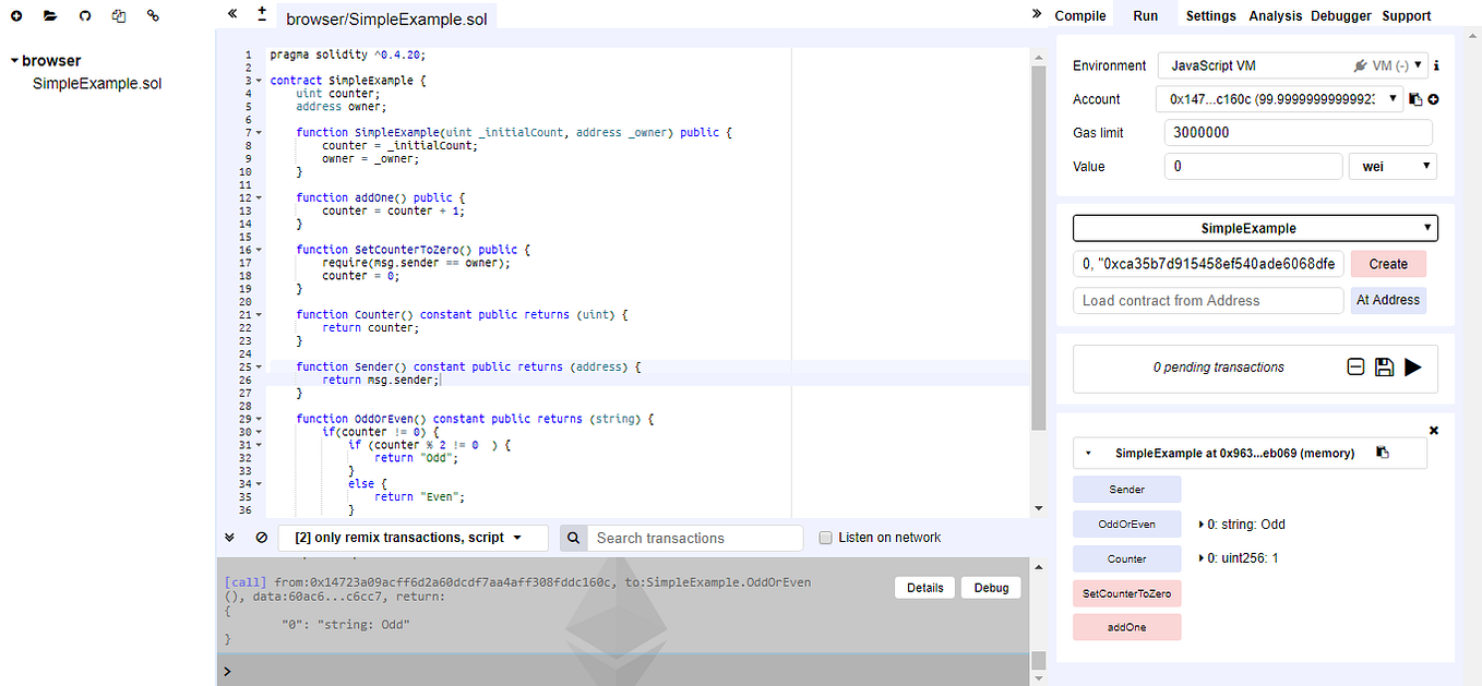 Smart Contract Development, Simplified, End-to-end Example | by William Mendes | Medium
