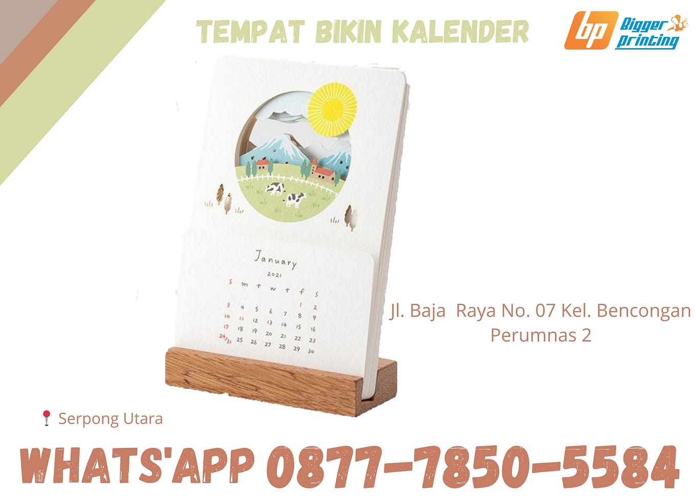 Tempat Cetak Kalender SERPONG UTARA TANGERANG SELATAN PREMIUM, Wa./Call.0877-7850-5584, Tempat ...