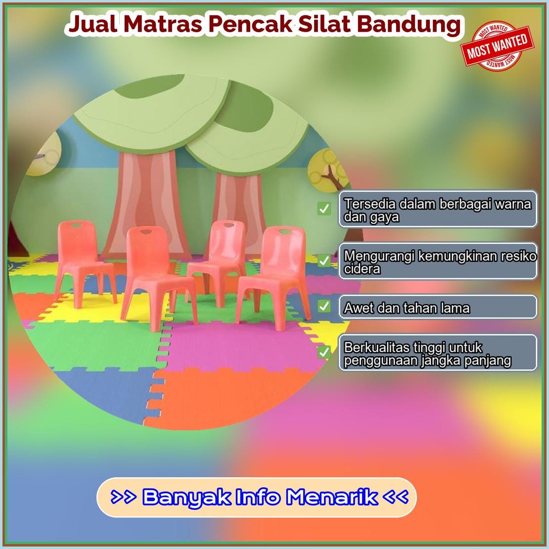 Toko Matras Beladiri Purwokerto - Eva Mat Tebal - Medium