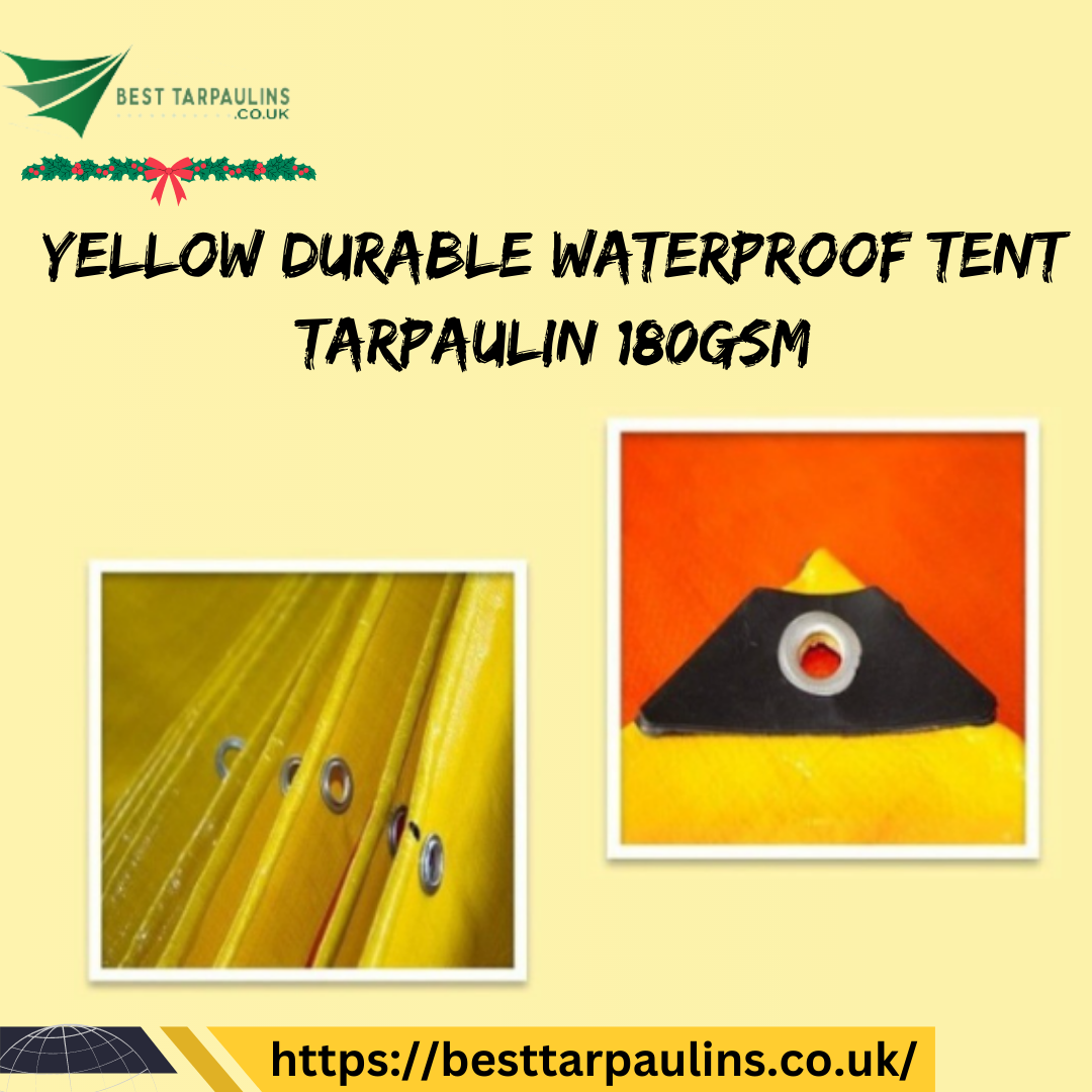Yellow Waterproof UV Resistant Tarpaulin Cover Roll. - Besttarpaulins ...