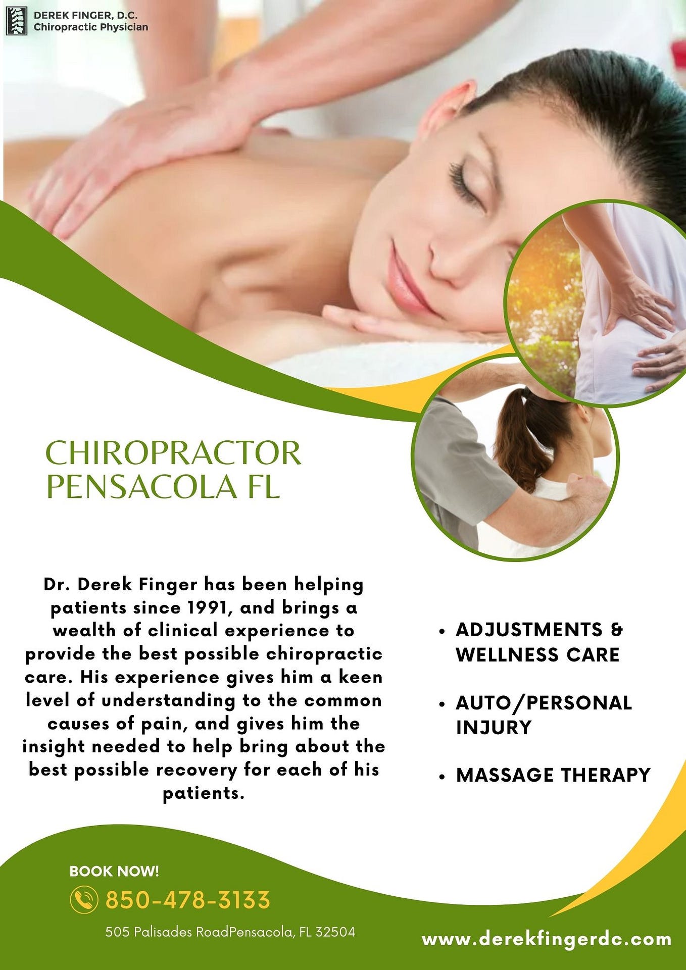 Derek Finger — Auto injury chiropractors Pensacola - DerekFinger - Medium