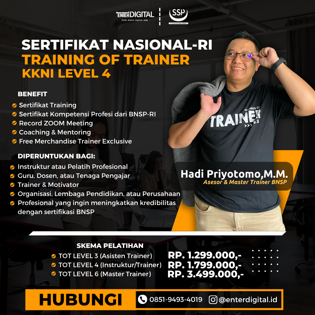 LEGAL! WA: 0851–9493–4019, Training Of Trainer Tot Fasilitator Tegal ...