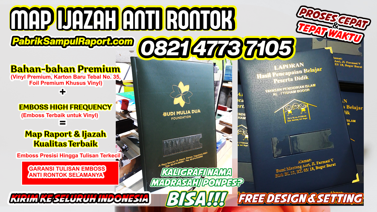 0821–4773–7105 Sampul Raport Paud Map Ijazah di Magelang | by ...