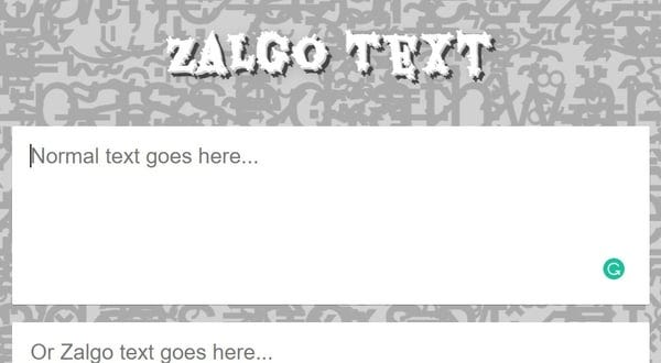 Zalgo He Comes Text