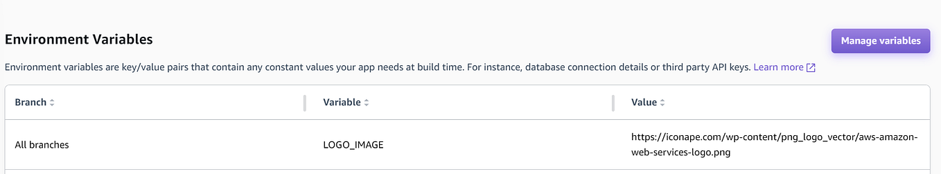 Add Environment Variables to AWS CodeBuild Projects | Medium
