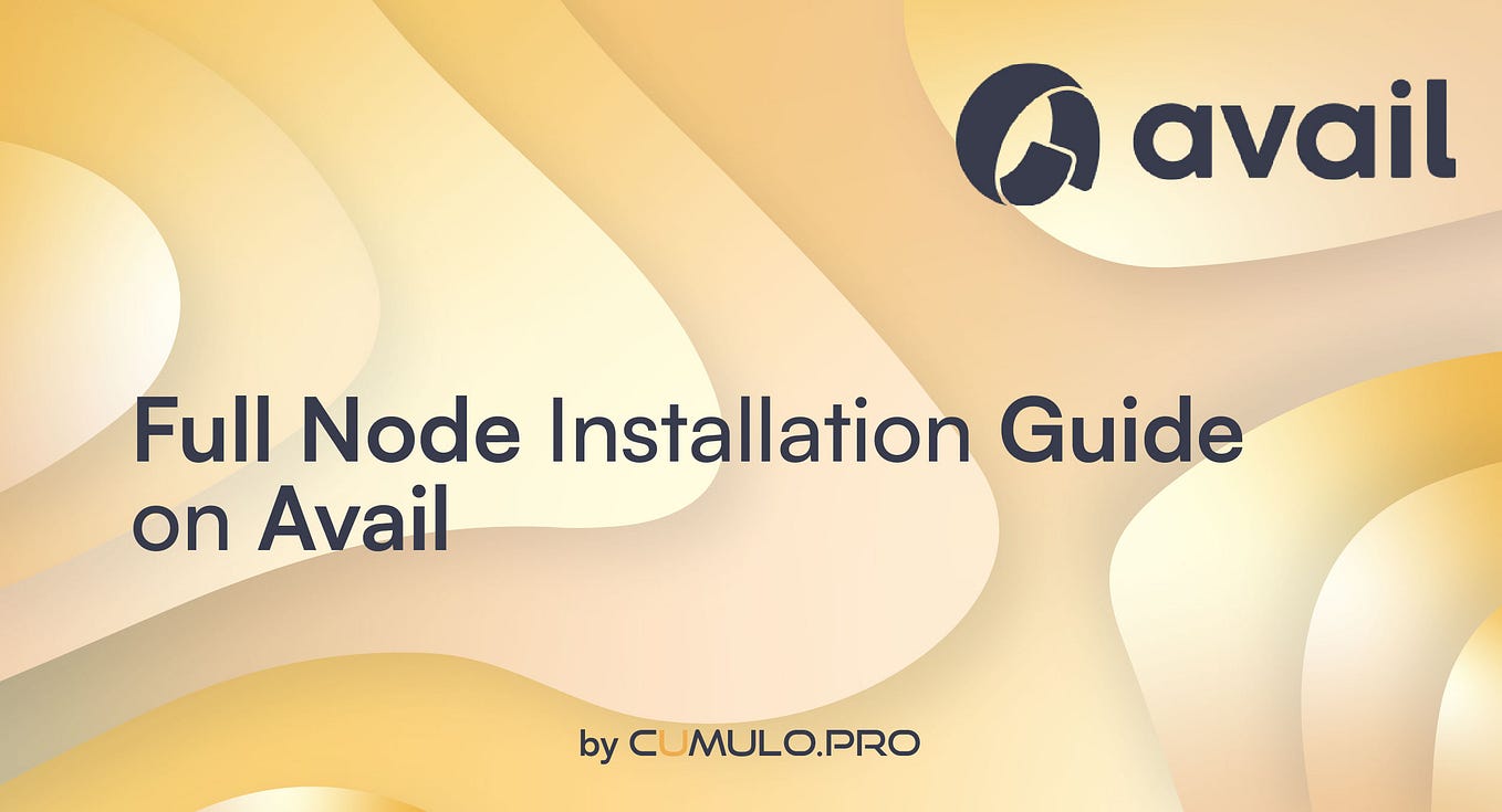 Running a Avail Full Node From Source | by bigrod | Medium