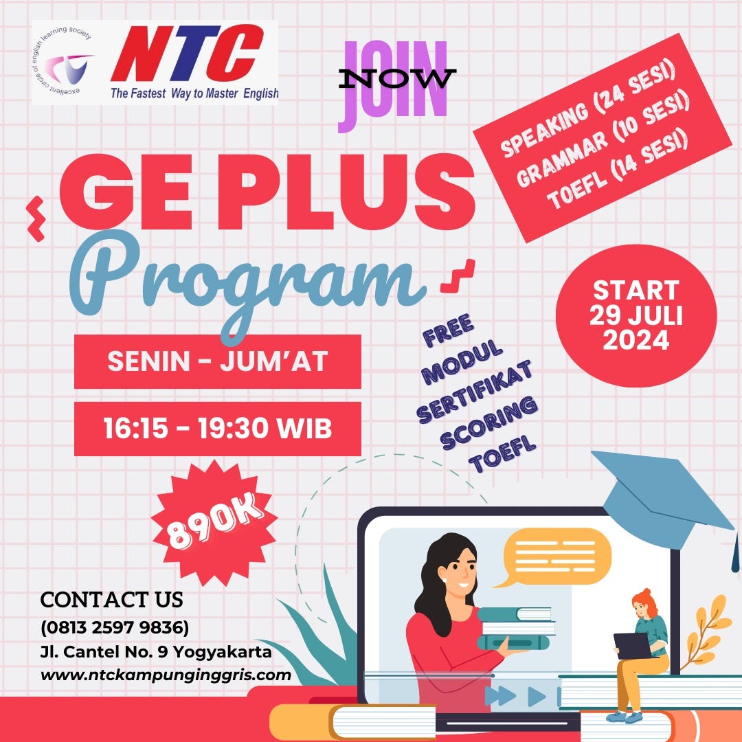 KURSUS BAHASA INGGRIS DI YOGYA - Kursus Bahasa Inggris NTC English ...