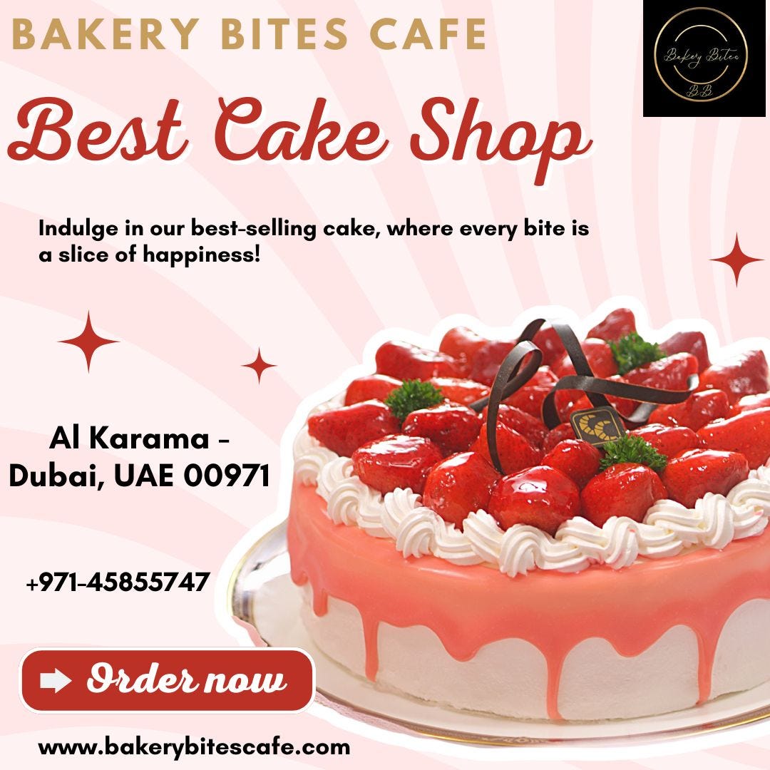 Cake Store in Dubai-Bakery Bites Cafe - Bakery Bites Cafe - Medium