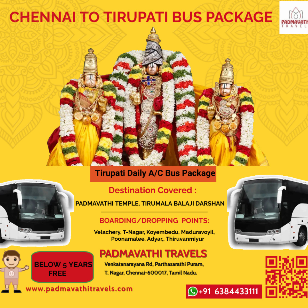Chennai to Tirupati and Kalahasti: Spiritual Tour Packages | by Padmavathi Travels | Sep, 2024 ...