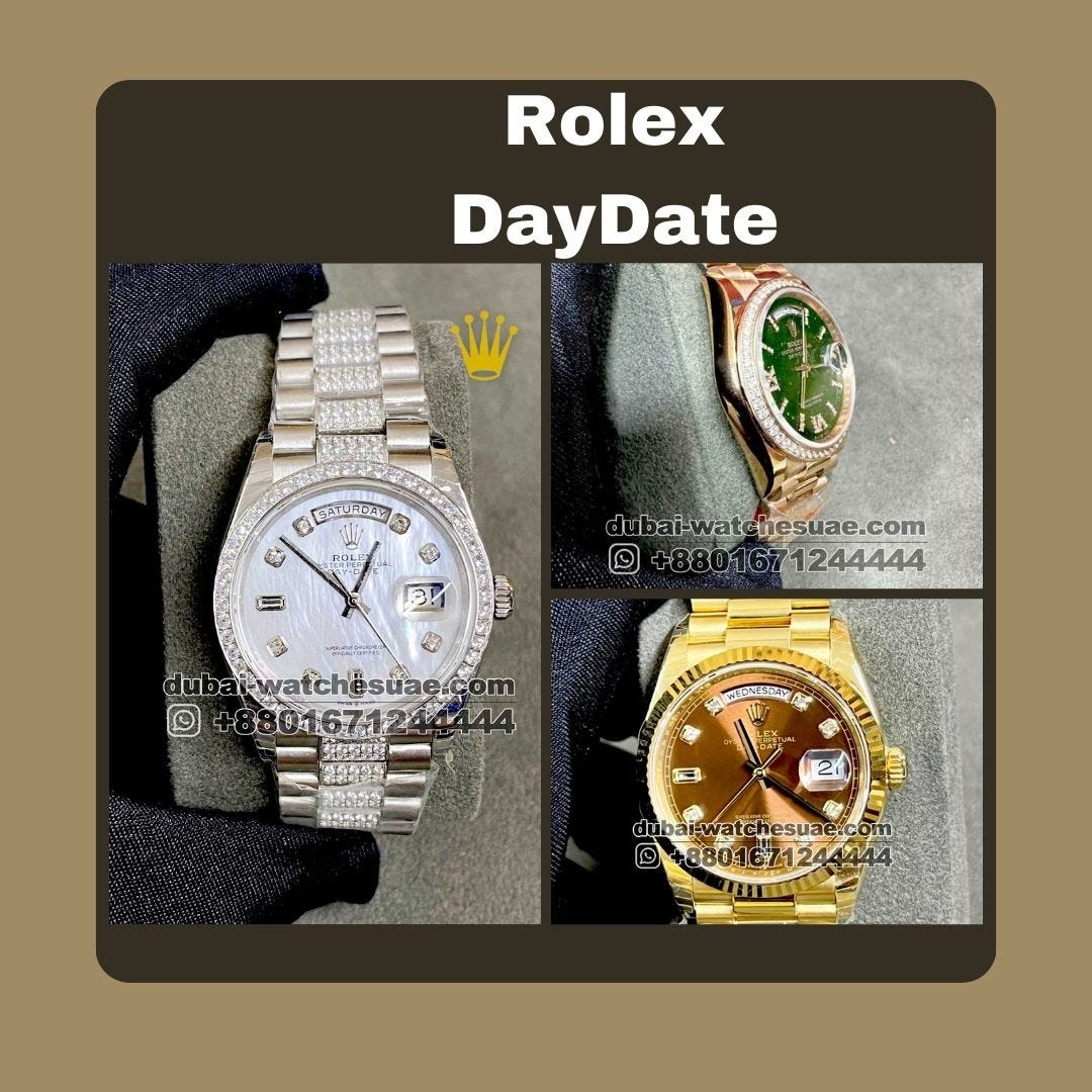 The Rolex Day-Date launched in 1956.This watch remains the brand’s ...