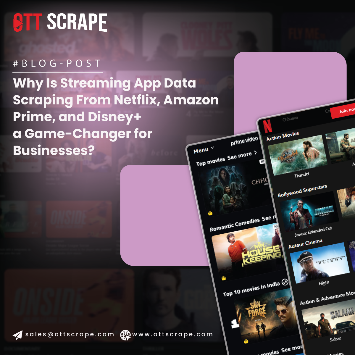 Streaming App Data Scraping From Netflix, Amazon Prime, Disney+ | by ottscrape | Apr, 2025 | Medium